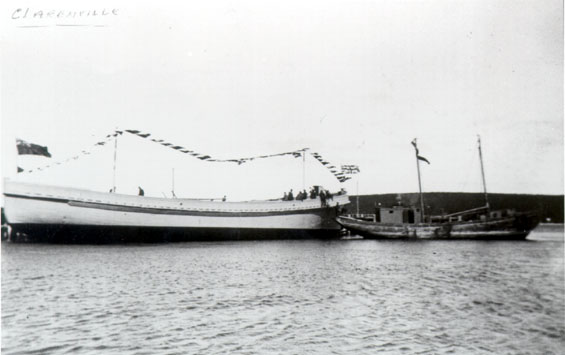 "Clarenville" (Ship) launched at Clarenville, Trinity Bay, Newfoundland